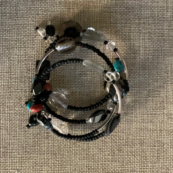 Silpada | Jewelry | Silpada Sterling Silver And Bead Wrap Bracelet ...